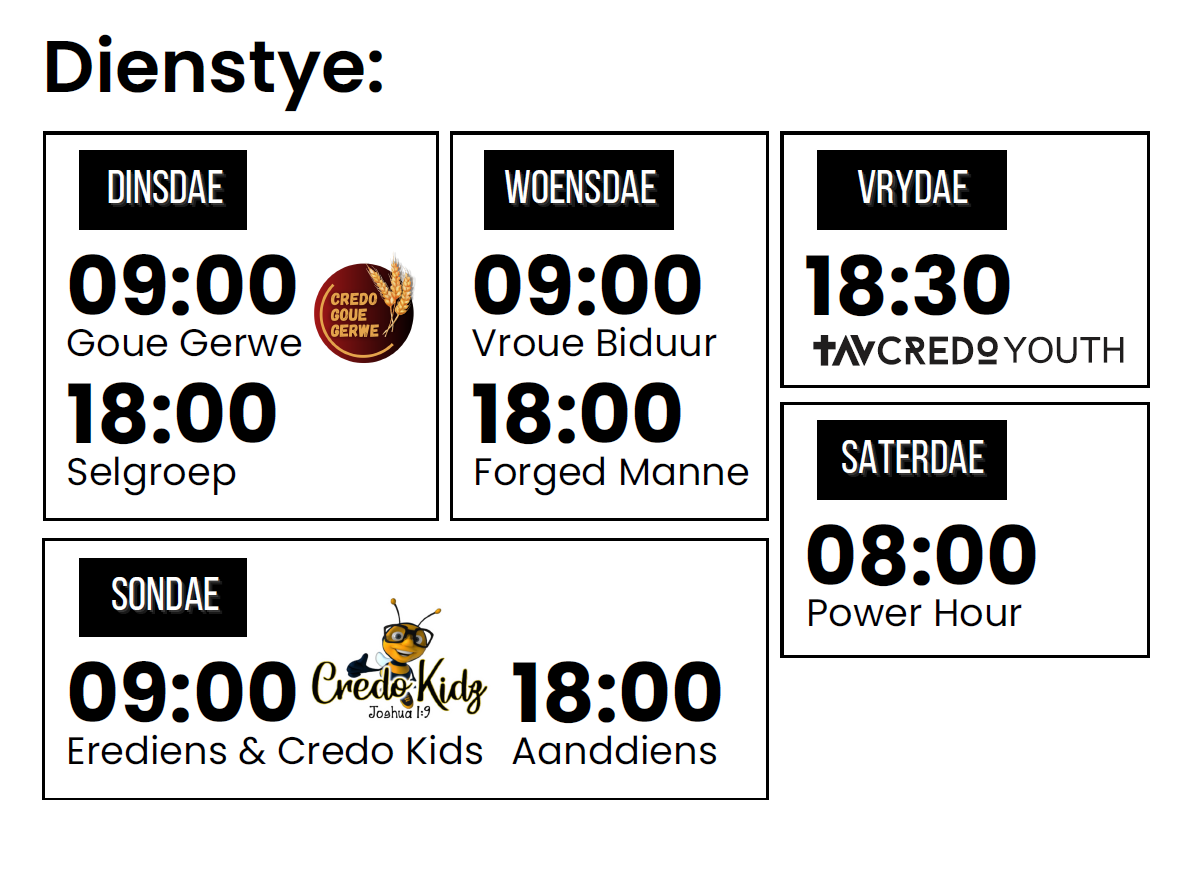 Dienstye – Deo Credo Familie Kerk